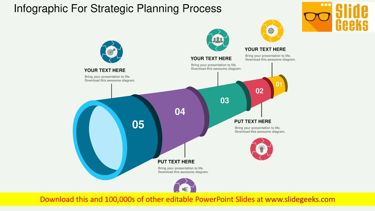 Infographic For Strategic Planning Process Powerpoint Template