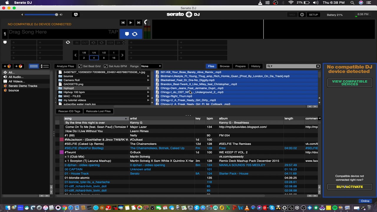How to analyze files in serato dj