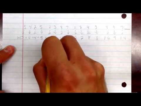 Credit card check digit calculation.