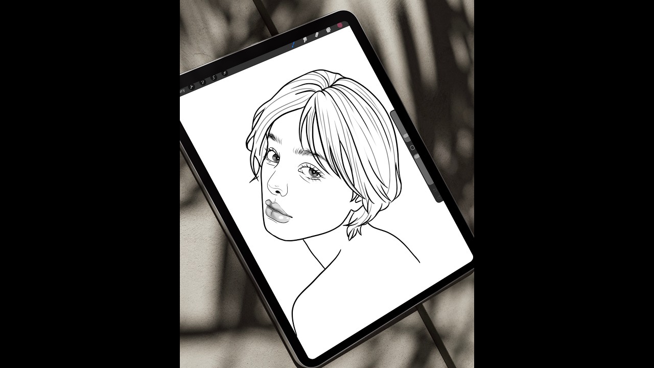 Procreate Portrait Bundle - Link in bio to download #procreate #portrait