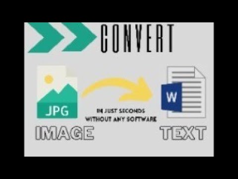 How to Convert Image to Word Document | Convert JPG to Word