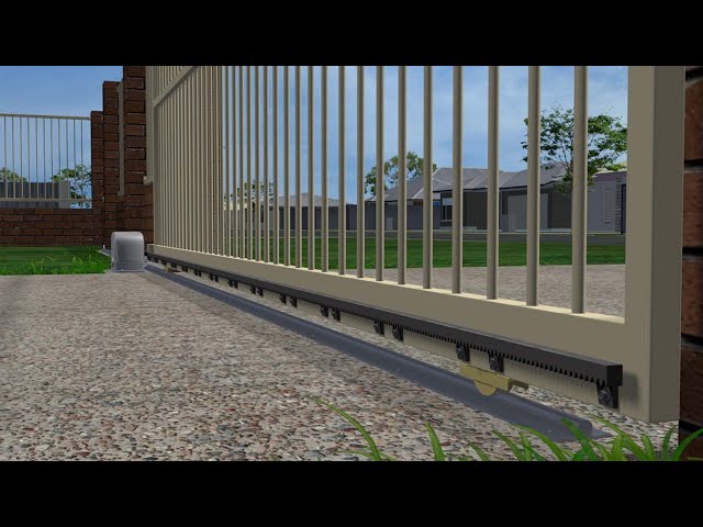 Automatic Sliding Gate - Sliding gate with wicket gate Manufacturer ...
