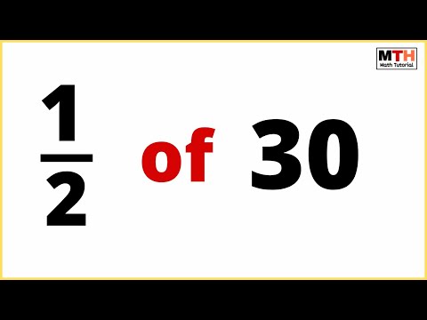 1/2 of 30 (One-half of 30)