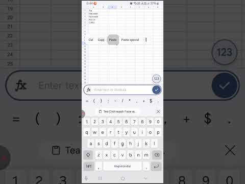 How To Copy Paste and Paste Special Content From Cells In Google Sheets In Android, iPhone