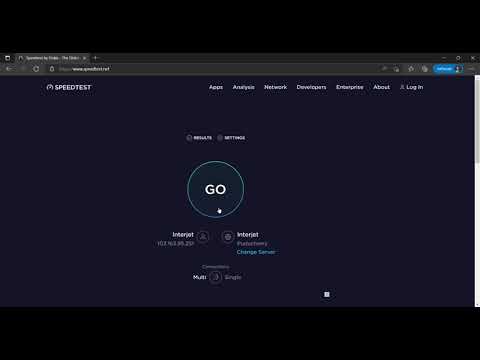 INTERJET Speed Test 500Mbps over Ethernet (Ookla SpeedTest)
