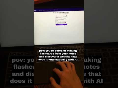 Create flashcards automatically with AI