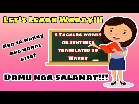 5 Tagalog words or sentence translated to Waray words/Let's learn waray words-Simple Life with Twins