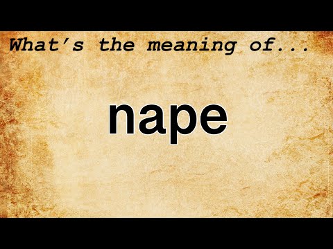 Nape Meaning : Definition of Nape
