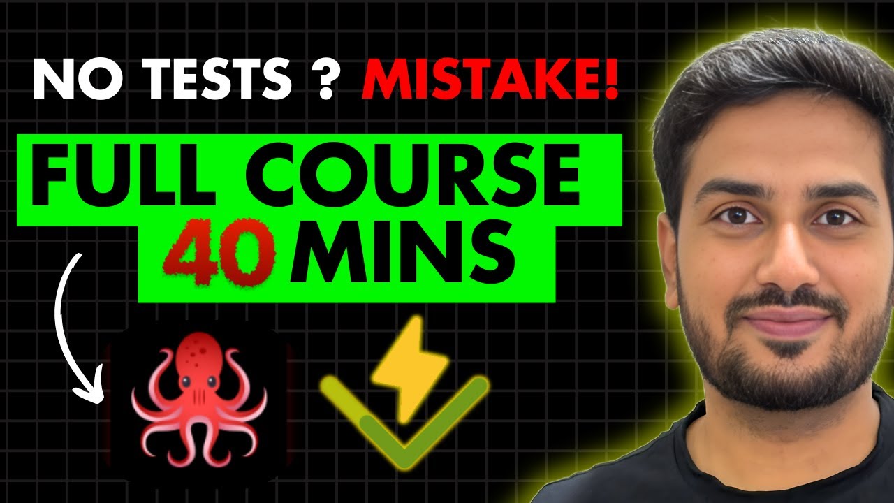 React Testing Library Tutorial 2025🔥 One Shot Full Course (Vitest) Cheatsheet included!