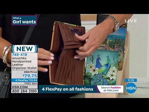 Anuschka Handpainted Leather Organizer Wallet