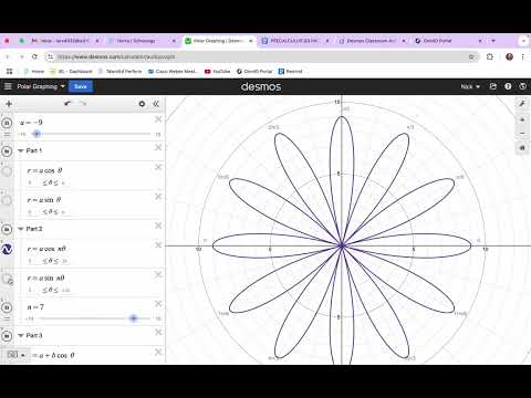 Polar Graphing Desmos - How To Video