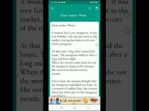 Haste makes Waste ‼️ English Story translation in Hindi‼️ Learn English with Story‼️#englishlearning