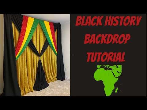 Black History Month Decoration | Black Red and Gold Party Decorations