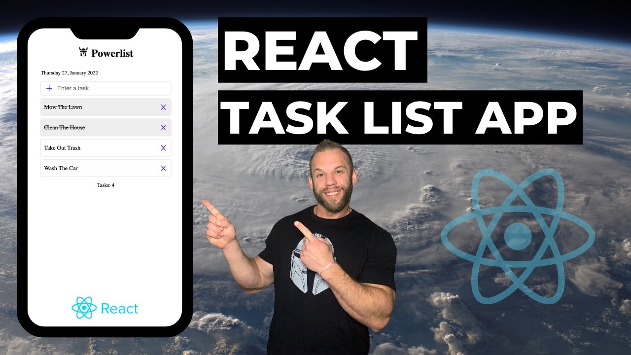 Build a Simple Task List App in React JS - useState Hook - Beginner Friendly