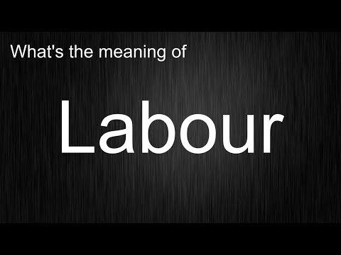 Uncovering the True Meaning of "Labour"! How Should It Be Pronounced?