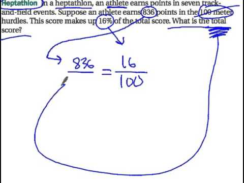 Find the total amount with percentage and number out of