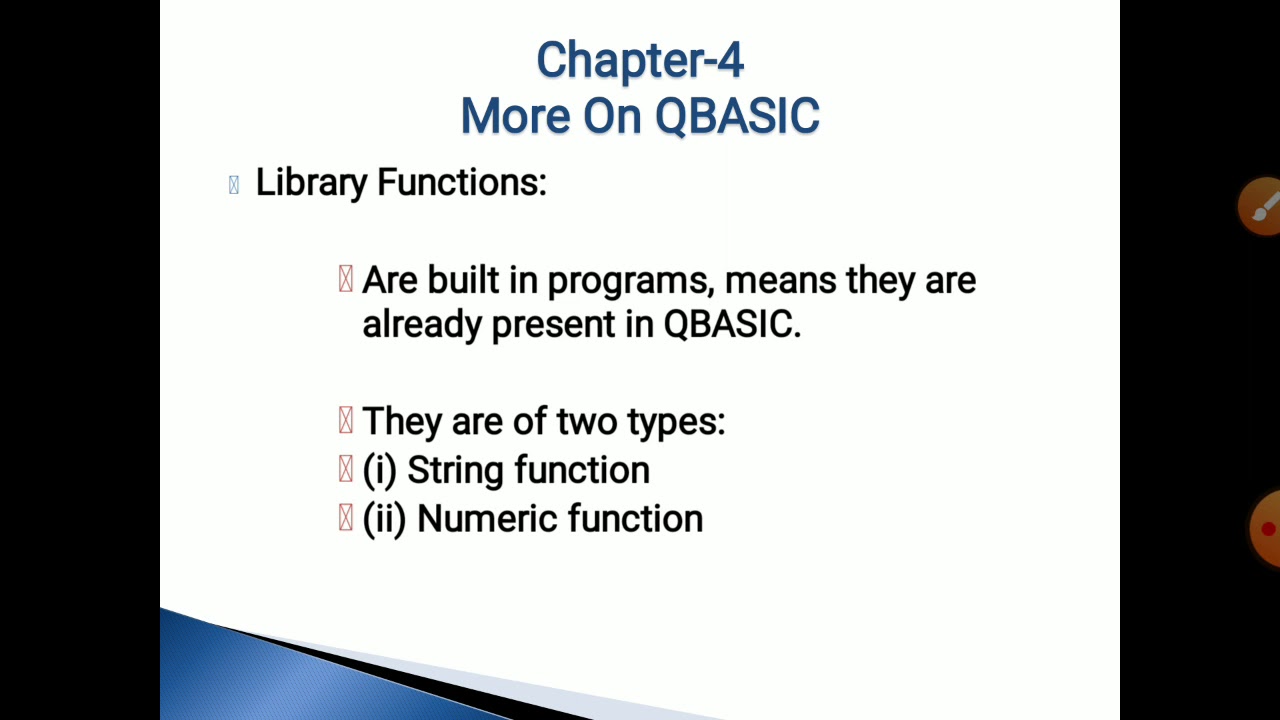Class 7 chapter 4_ string function in QBASIC