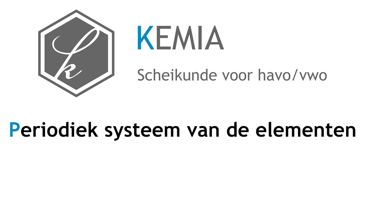 Periodiek systeem van de elementen