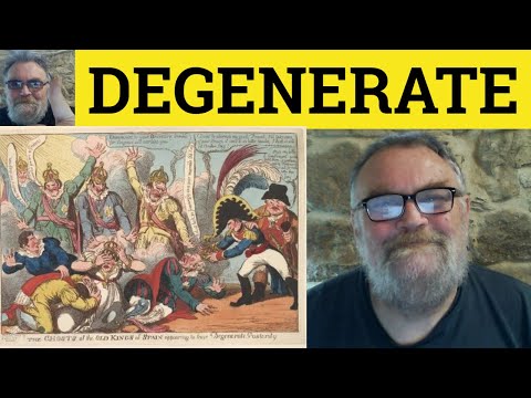 🔵 Degenerate Meaning - Degenerate Examples - Degenerate Definition - Verb Adjective Noun Degenerate