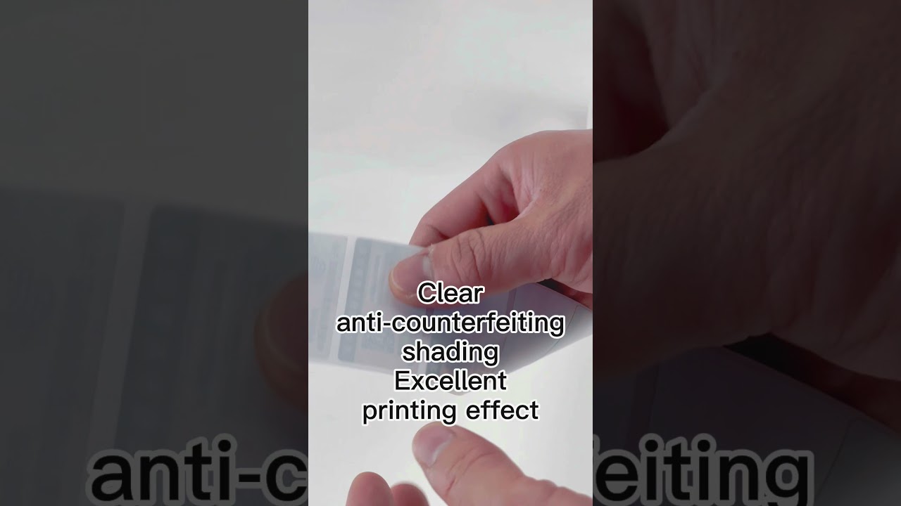 Anti-counterfeit label #label #printing