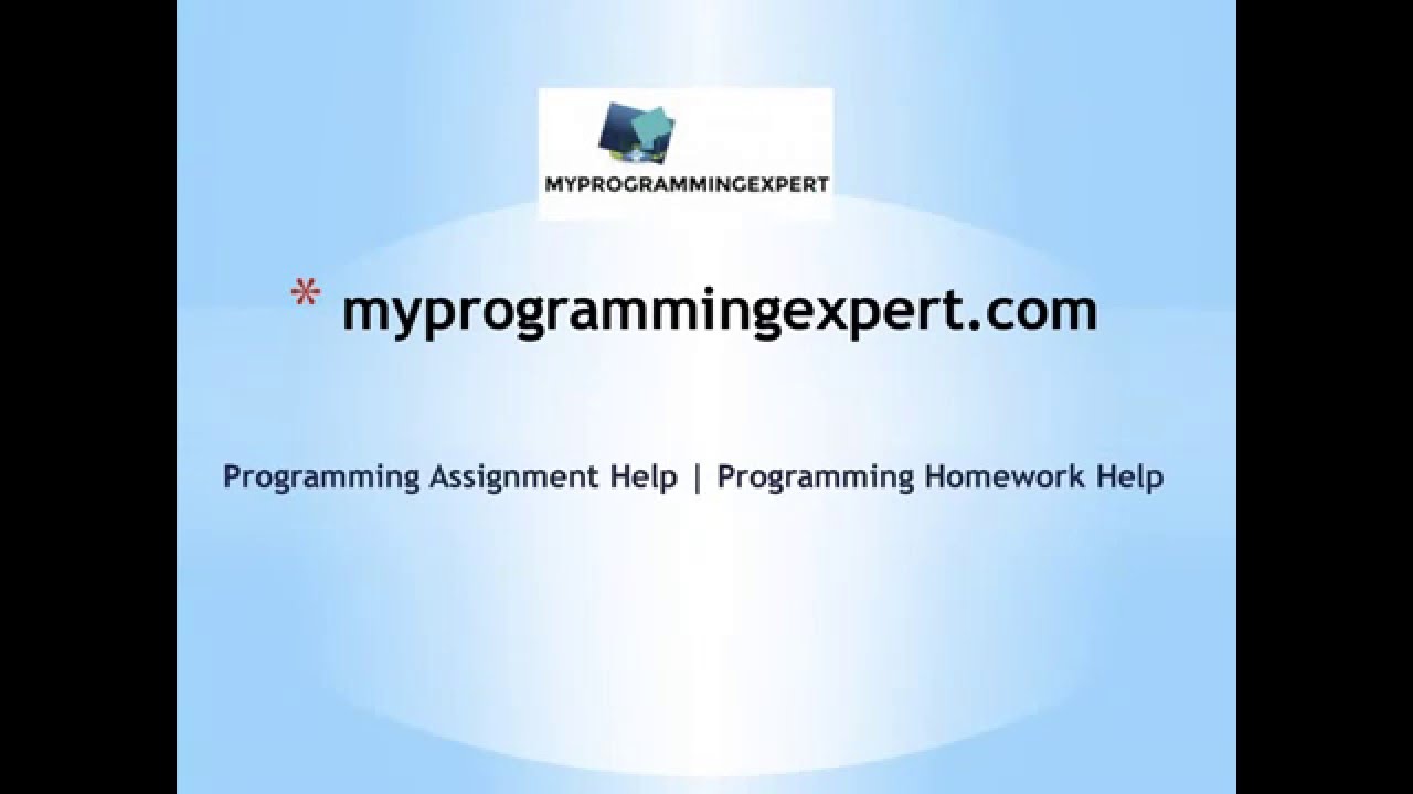 Programming assignment experts