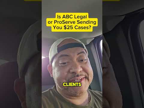 Process Server. Is ABC Legal or ProServe paying you enough?