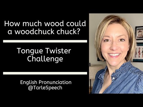 Tongue Twister English Pronunciation Practice - How much wood would a woodchuck chuck?