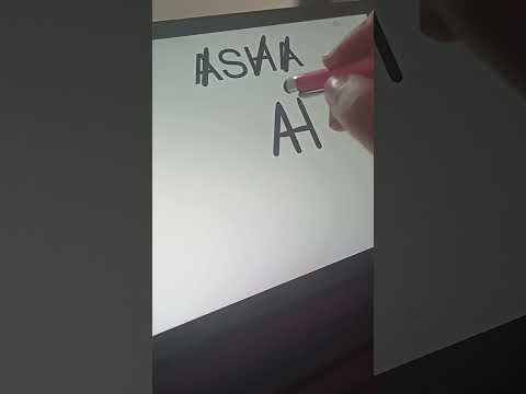 Asha Name Logo #graphicdesign #name #namelogodesign