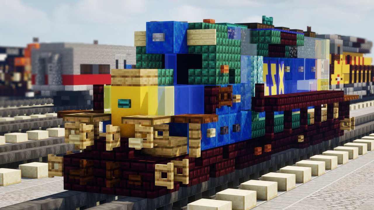 Minecraft CSX SD40-2 1:1 Train Tutorial