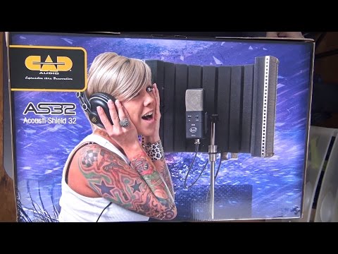 CAD Audio AS32 Acousti-Shield 32 Unboxing and Tests with Audio Technica AT2020USB+