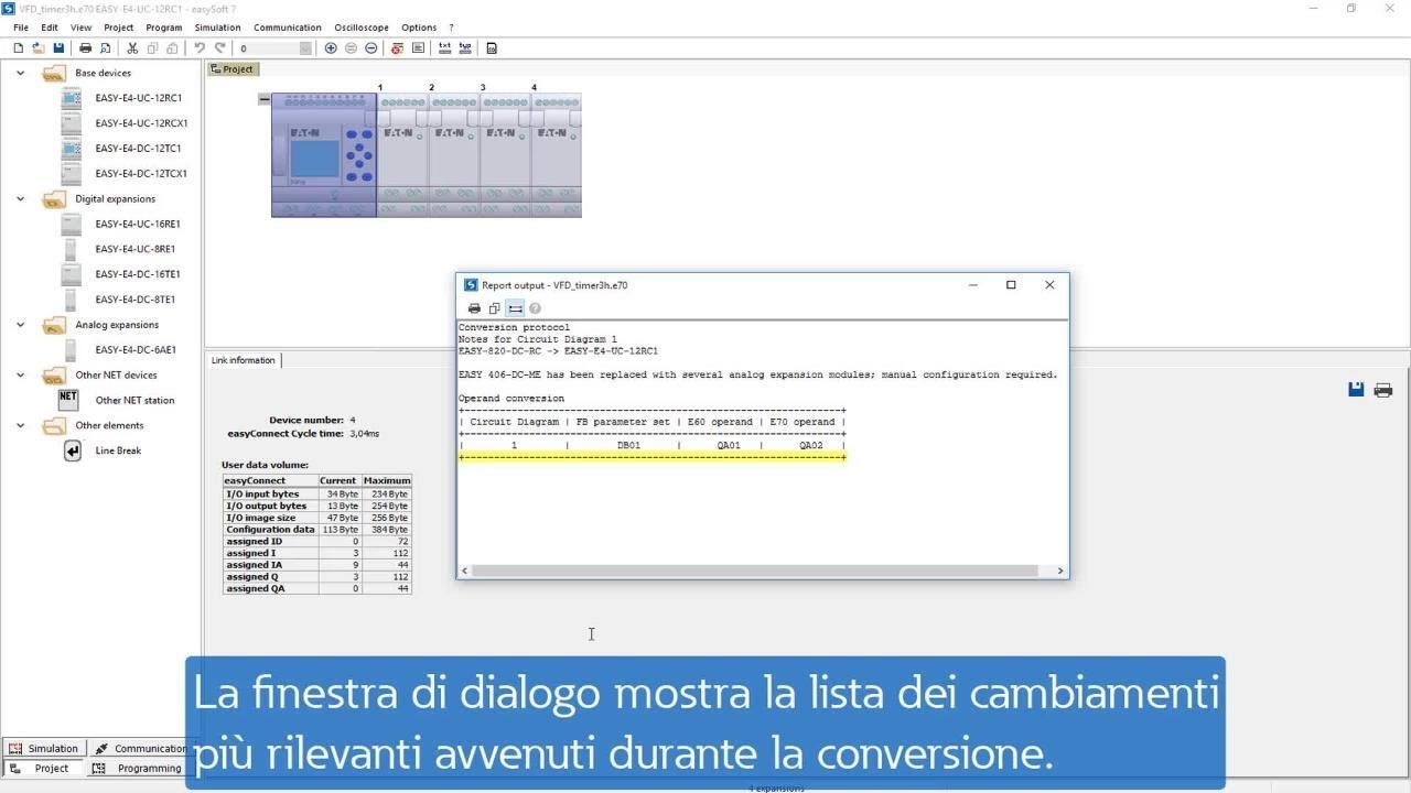 easySoft - Conversione