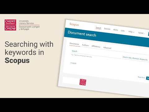 Searching with keywords in Scopus (2021)