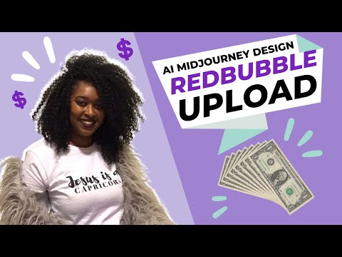 Creating A Midjourney Image for Redbubble // How To Start A Print On Demand Business