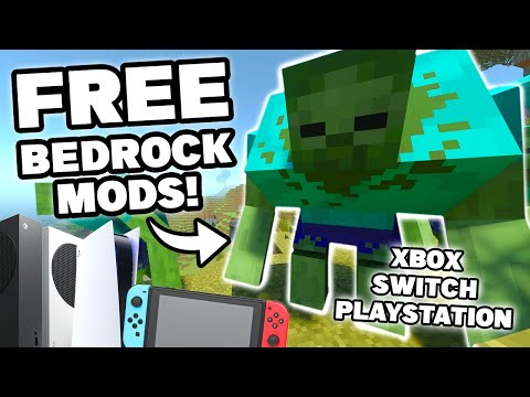 How To Get FREE Bedrock Mods on Playstation, Xbox, & Switch! Minecraft Bedrock Add-ons!