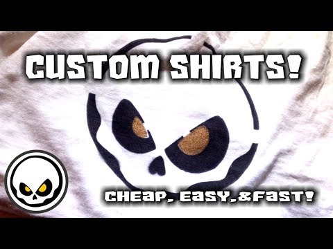 Custom Shirts - How to make custom t shirts / Fast / Cheap / Easy