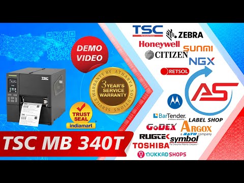 TSC MB 340T PRINTER DEMO VIDEO CONTACT ATHARVA SOLUTIONS FOR INFINITE BARCODING SOLUTION
