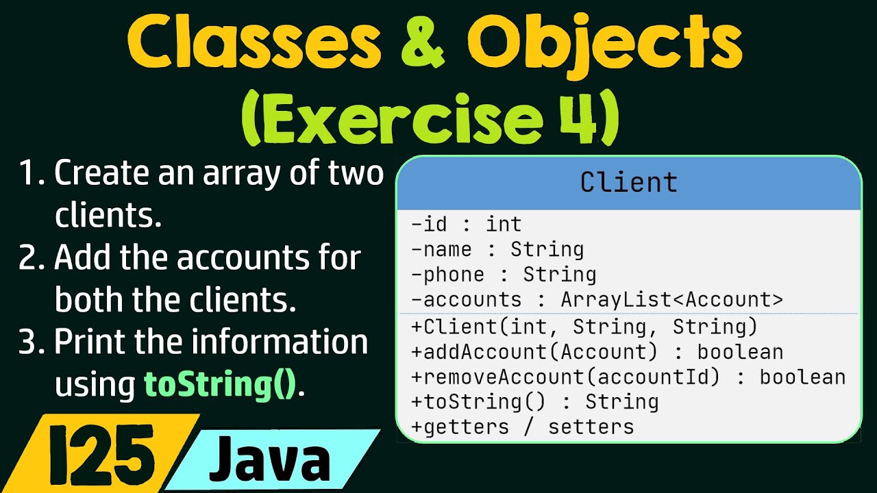Classes and Objects (Exercise 4)