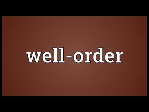 Well-order Meaning
