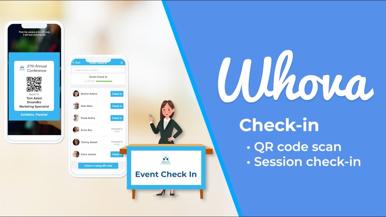 Whova Event Check In - Fast and Easy
