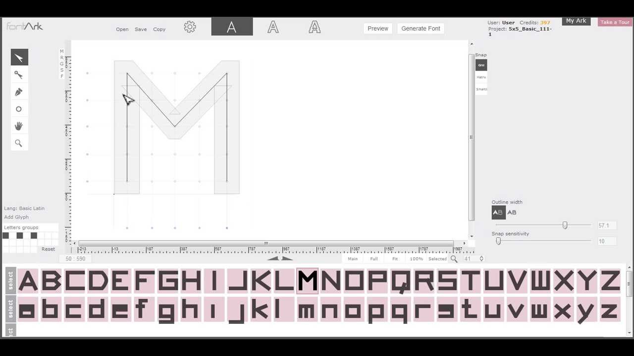 FontArk's basics - Matrix