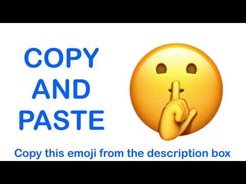 Shushing FaceEMOJI ( APPLE ) - COPY and PASTE EMOJIS 🤫