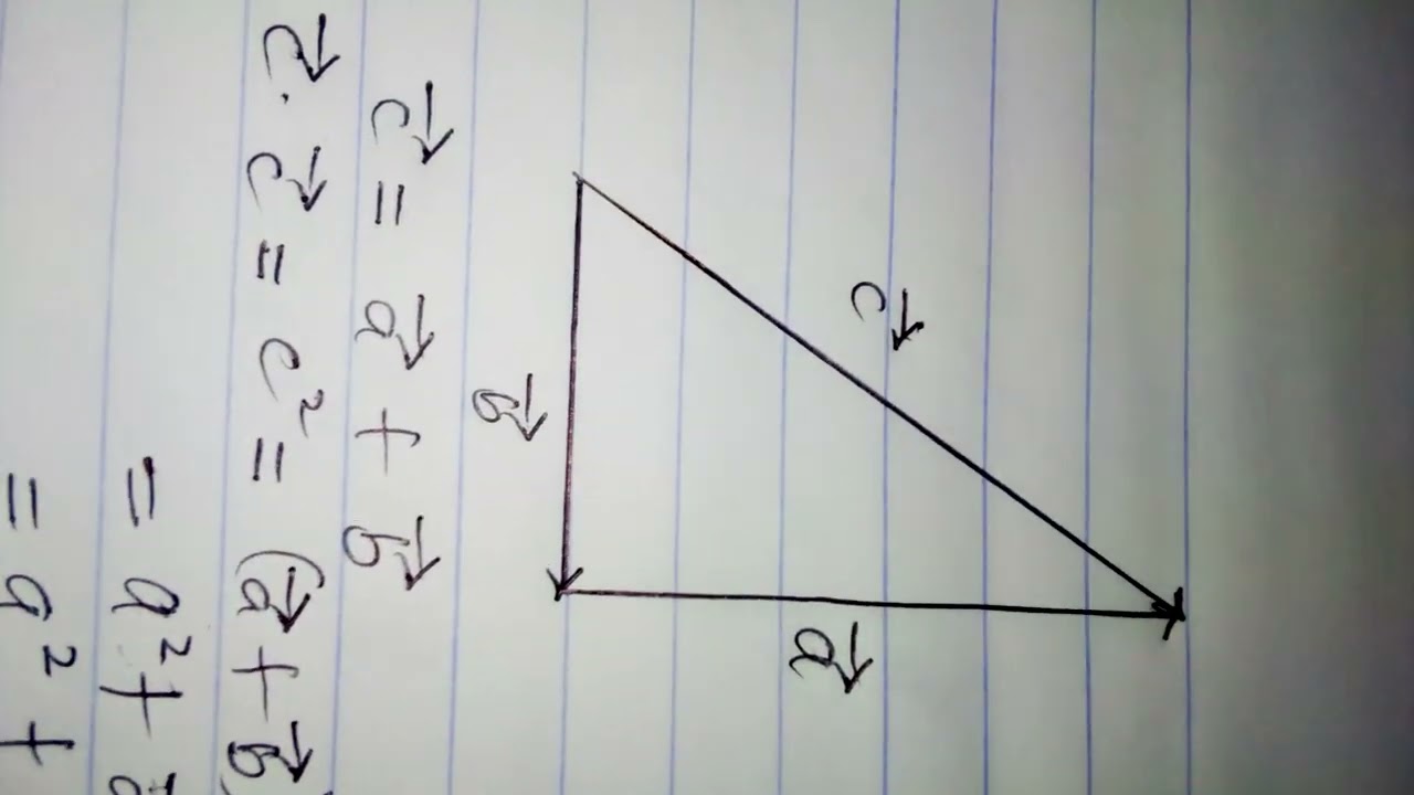 How to proof Pythagoras  theorem using vector geometry