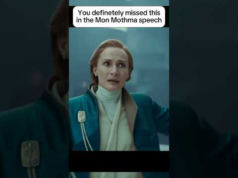 Did you catch this small detail from Mon Mothma’s speech? #starwars #shorts #viral #clonewars #andor