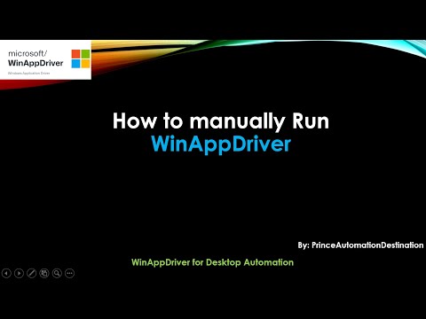 2. Launch Desktop application by manually running win app driver