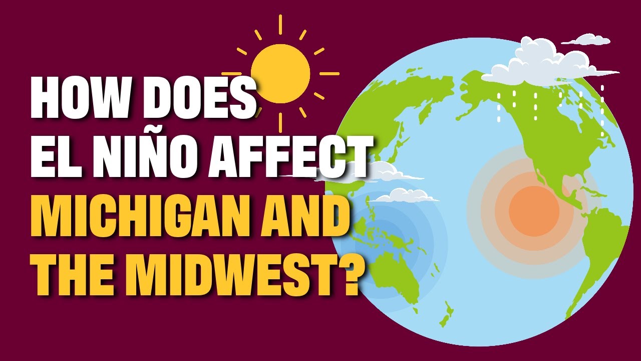 How does El Niño affect Michigan and the Midwest?