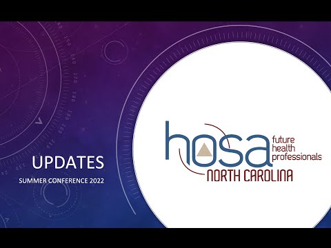 NC HOSA CTE Summer Conference Updates 2022
