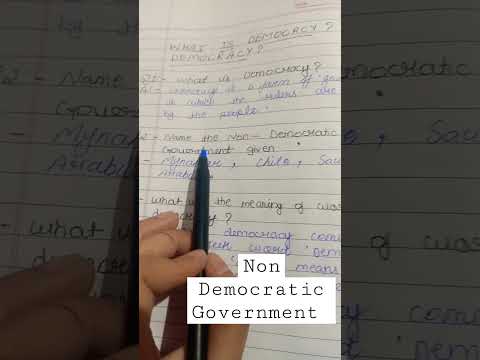 #shorts Non Democratic Government