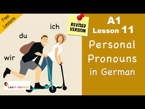 A1 - Lesson 11 | Personalpronomen | Personal pronouns ich du wir | Learn German