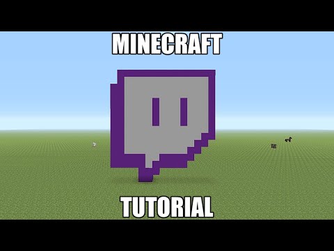 Minecraft Pixel Art Tutorial - Twitch Logo