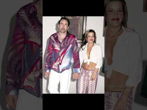 Lisa Marie and Nicolas Cage.At the Quixote Studios in Los Angeles. June 2001.